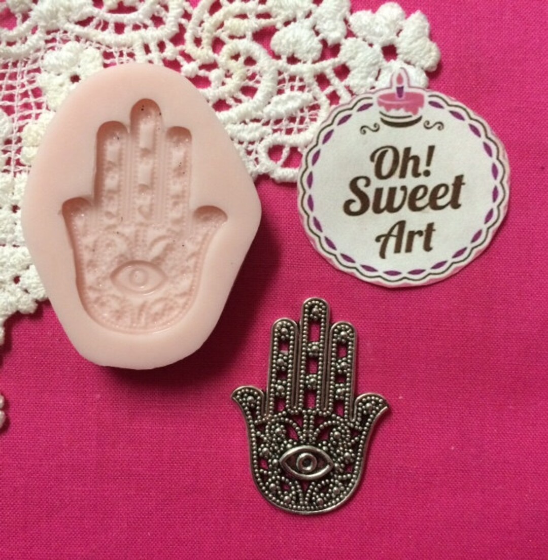 Hamsa Hand of Fatima Silicone Mold Cake Decorating Sugar Flower FDA ...