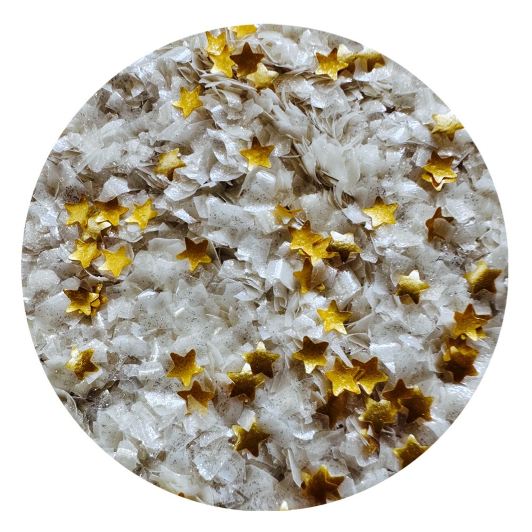 1/4 Oz WHITE and STARS Edible Glitter Stars - Oh Sweet Art for Cookies ...