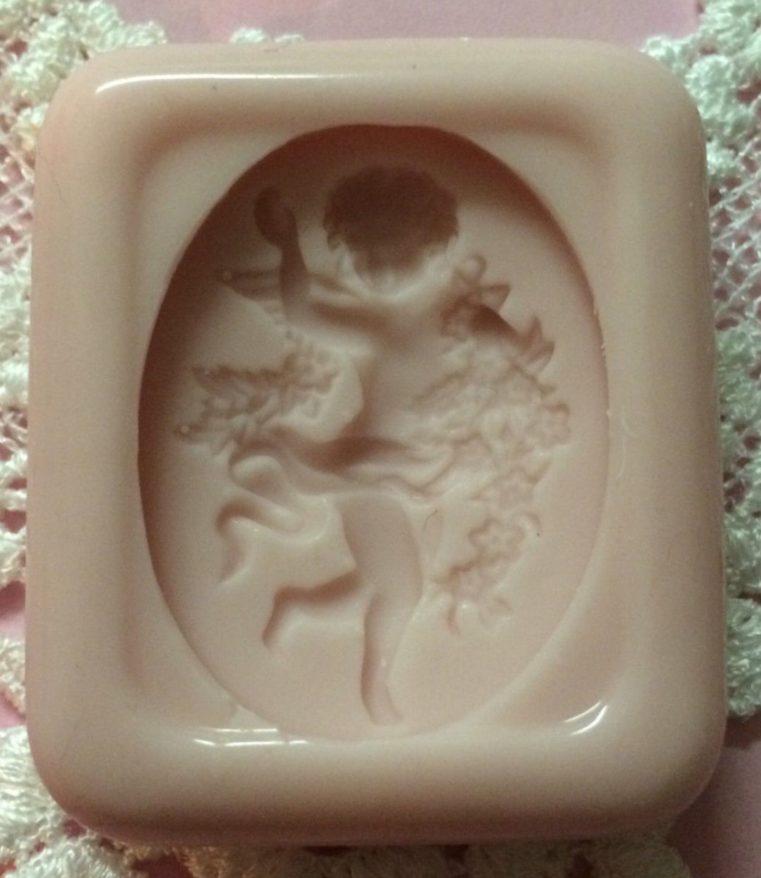 Angel Cameo Silicone Mold Cake Decorating Sugar Flower FDA APPROVED - Etsy
