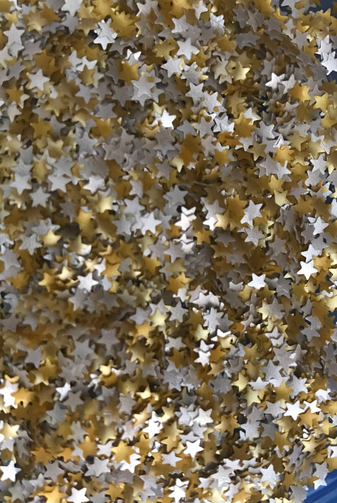 Edible Glitter Mix GOLD SILVER STARS 0.04 Ounce Used Cakes | Etsy