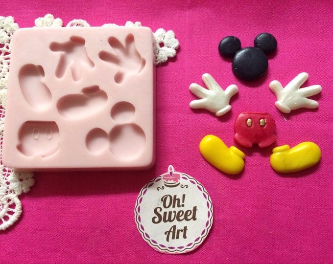 MINNIE MOUSE Pink Dress Silicone Mold Cake Decorating Sugar - Etsy