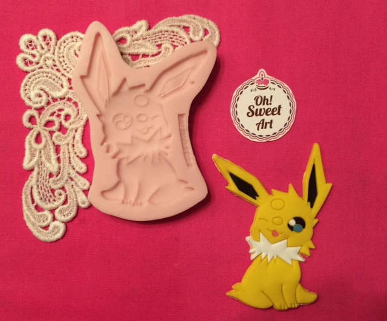 Pikachu Pokemon Silicone Mold Cake Decorating Sugar Flower - Etsy