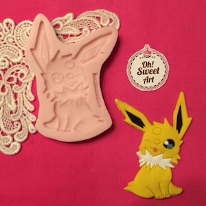 Pikachu Pokemon Silicone Mold Cake Decorating Sugar Flower Soap Wax ...