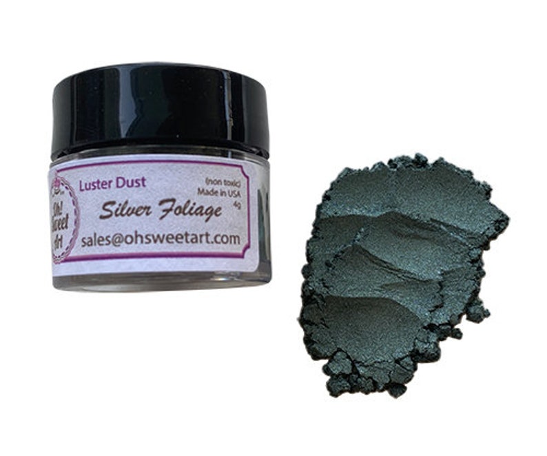 SILVER FOLIAGE Luster Dust Food Fondant Color Cake Decorating - Etsy