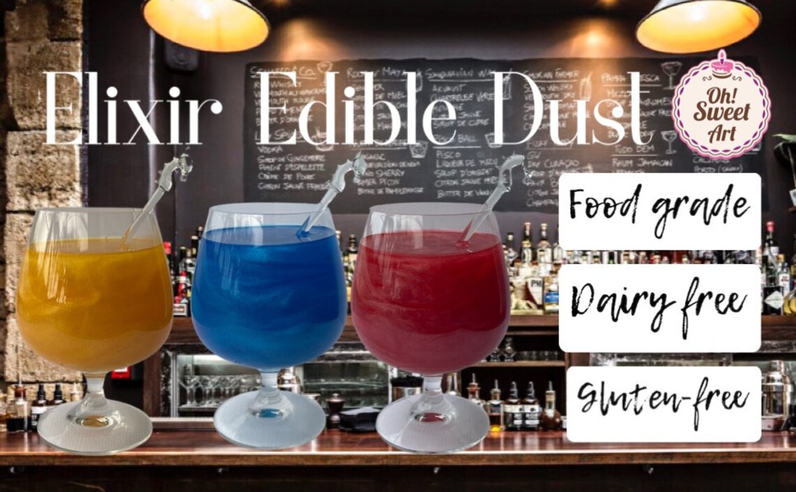 RED Elixir Dust Edible Drink Dust 5 Grams Jar Food Grade - Etsy