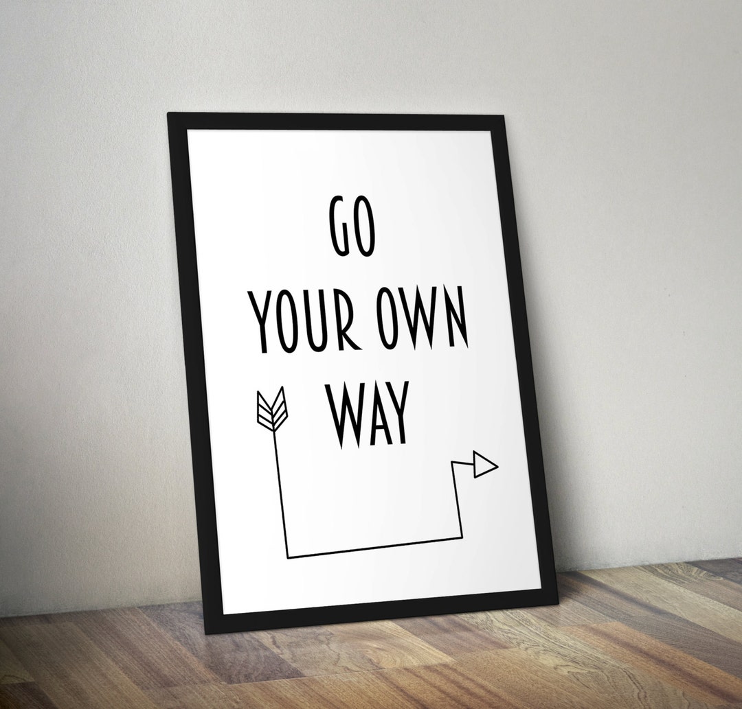 Go Your Own Way - Lyrics - Arrow - Instant Digital Download - Printable ...