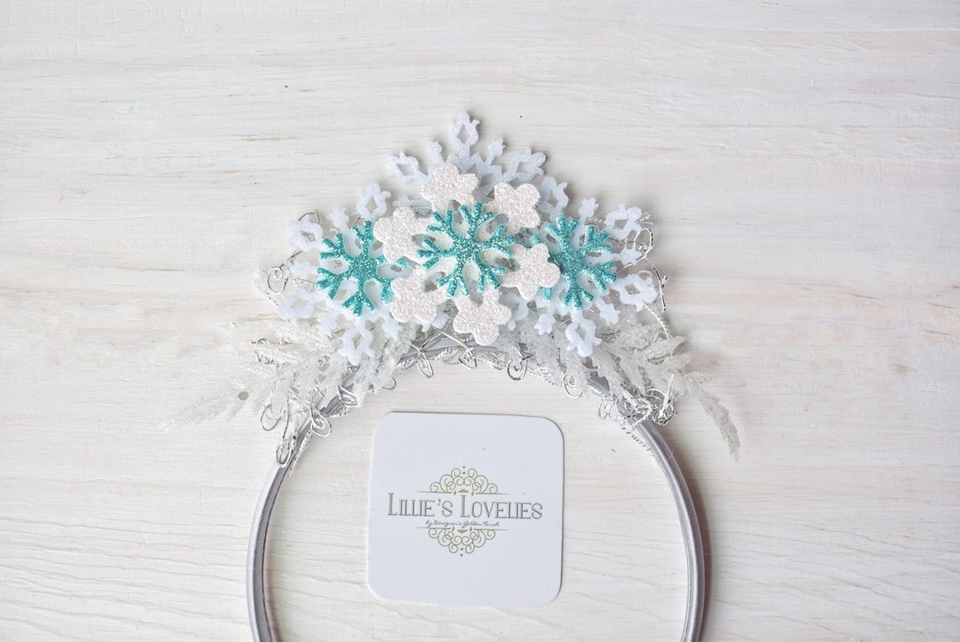 Frozen Birthday Crown Headband Outfit, Winter Onederland Party, Frozen ...