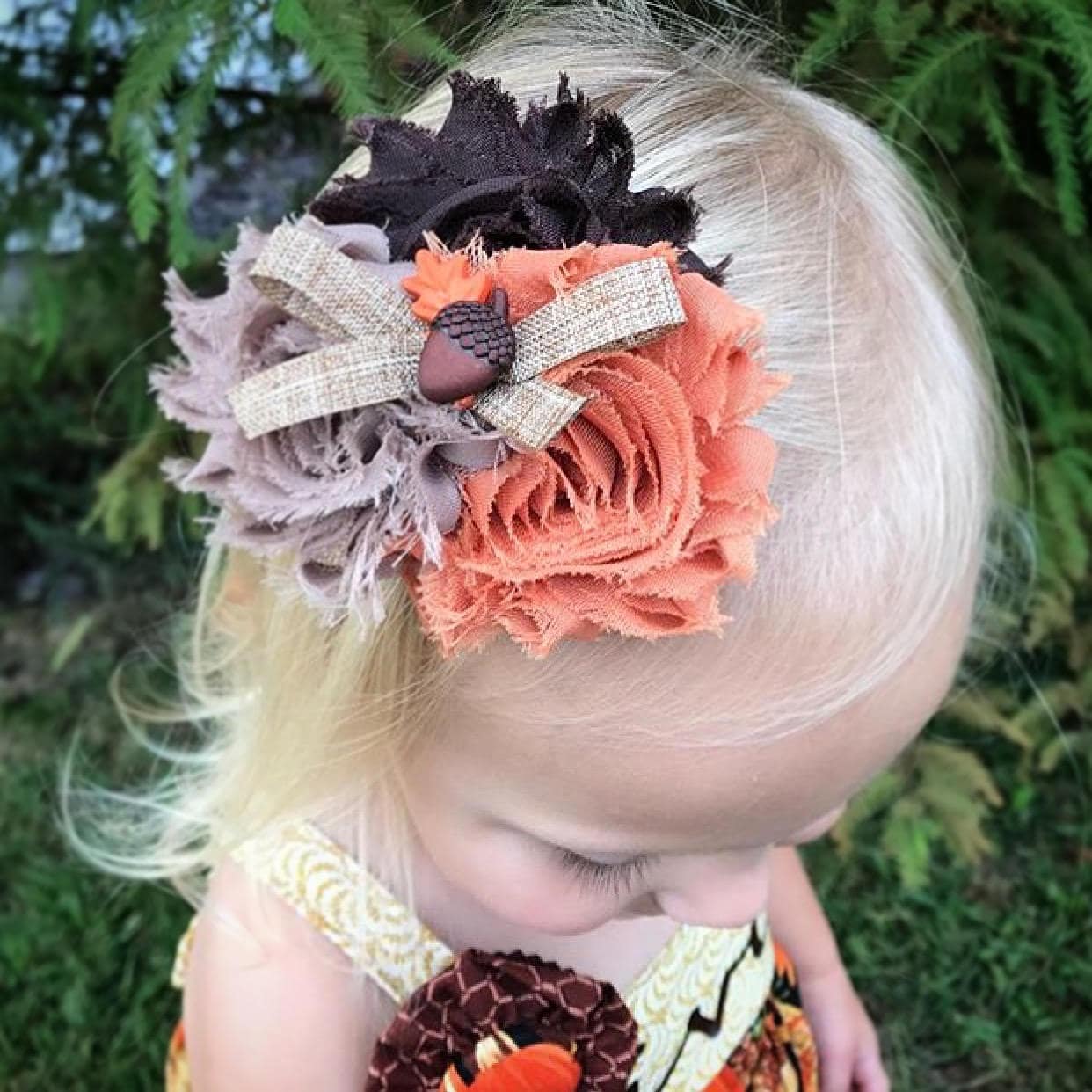 Fall Headband or Clip Baby Toddler Thanksgiving Fall Outfits | Etsy