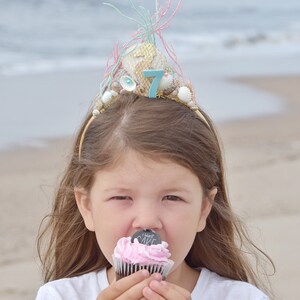 Under the Sea Birthday Crown, Personalized Mermaid Headband With Number ...