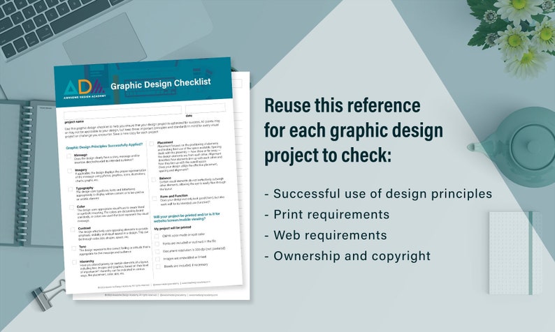 Graphic Design Checklist - Etsy
