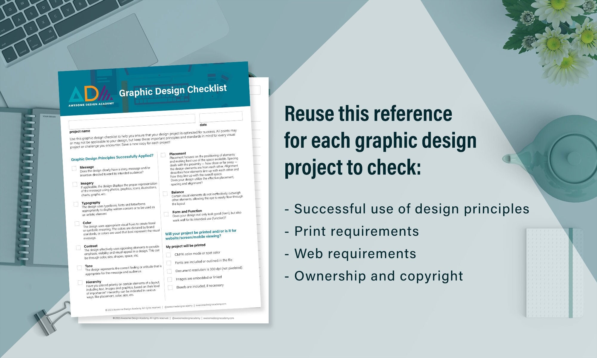 Graphic Design Checklist - Etsy