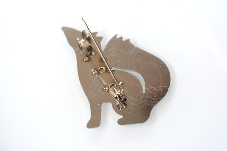 Enamel Fox Pin Stainless Steel Pin Animal Pin Fox Brooch - Etsy