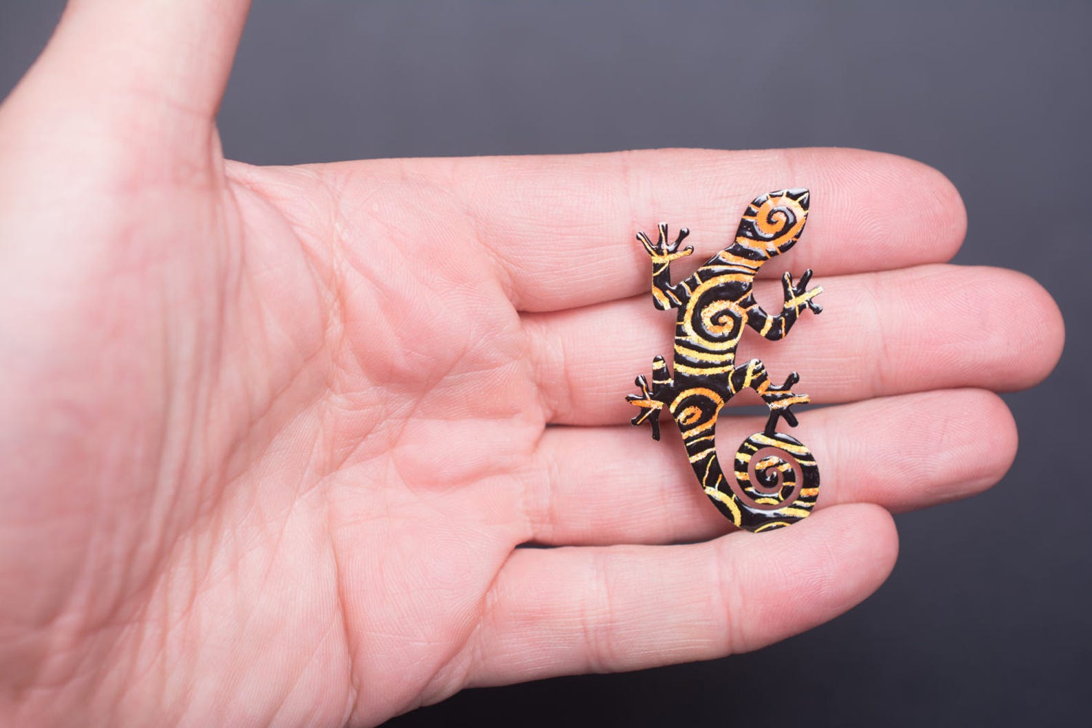 Gecko Pin, Coloful Enamel Pin, Gecko Brooch, Gecko Badge, Enamel Gecko ...