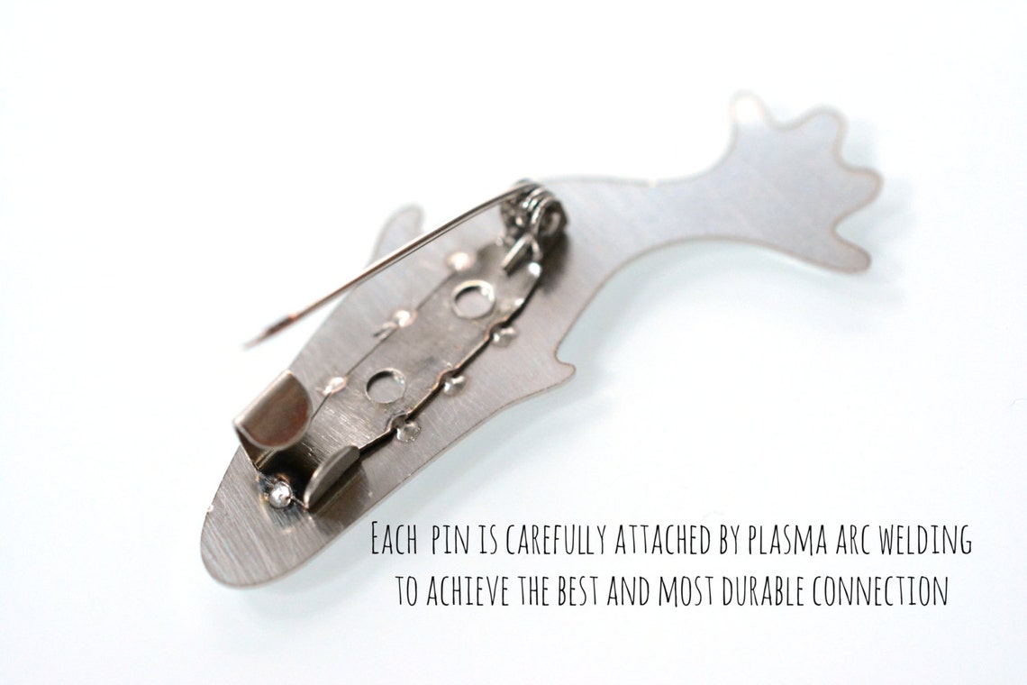 Red Fish Brooch Fish Pin Fish Badge Enamel Pin Enamel | Etsy