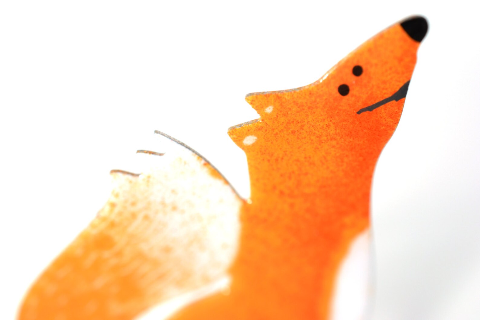 Enamel Fox Pin Stainless Steel Pin Animal Pin Fox Brooch - Etsy