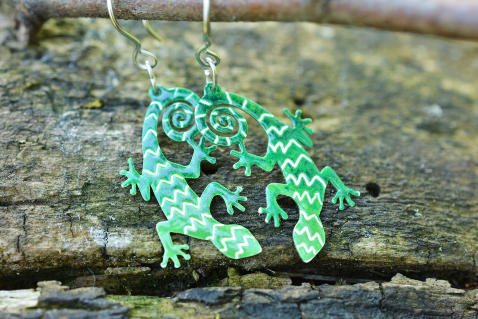 Handpainted Lizard Brooch Enamel Lizard Pin Reptile Brooch | Etsy