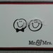 Handmade Smiley Bride and Groom Wedding Greeting Card - Etsy
