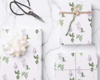Lilac Wrapping Paper | Etsy
