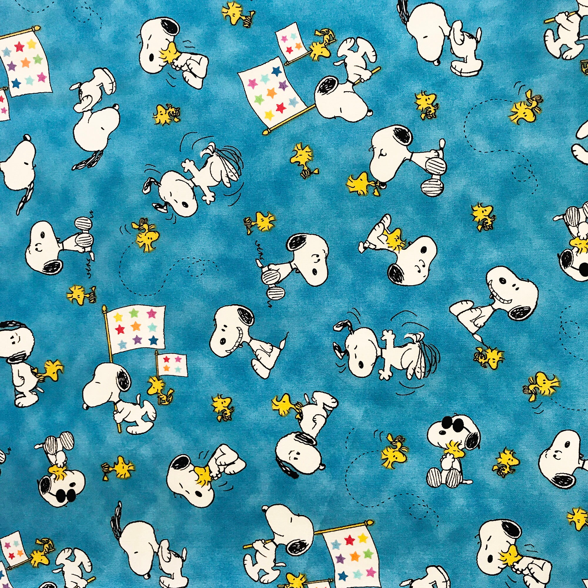 Snoopy & Woodstock Fabric. 100% Cotton - Etsy