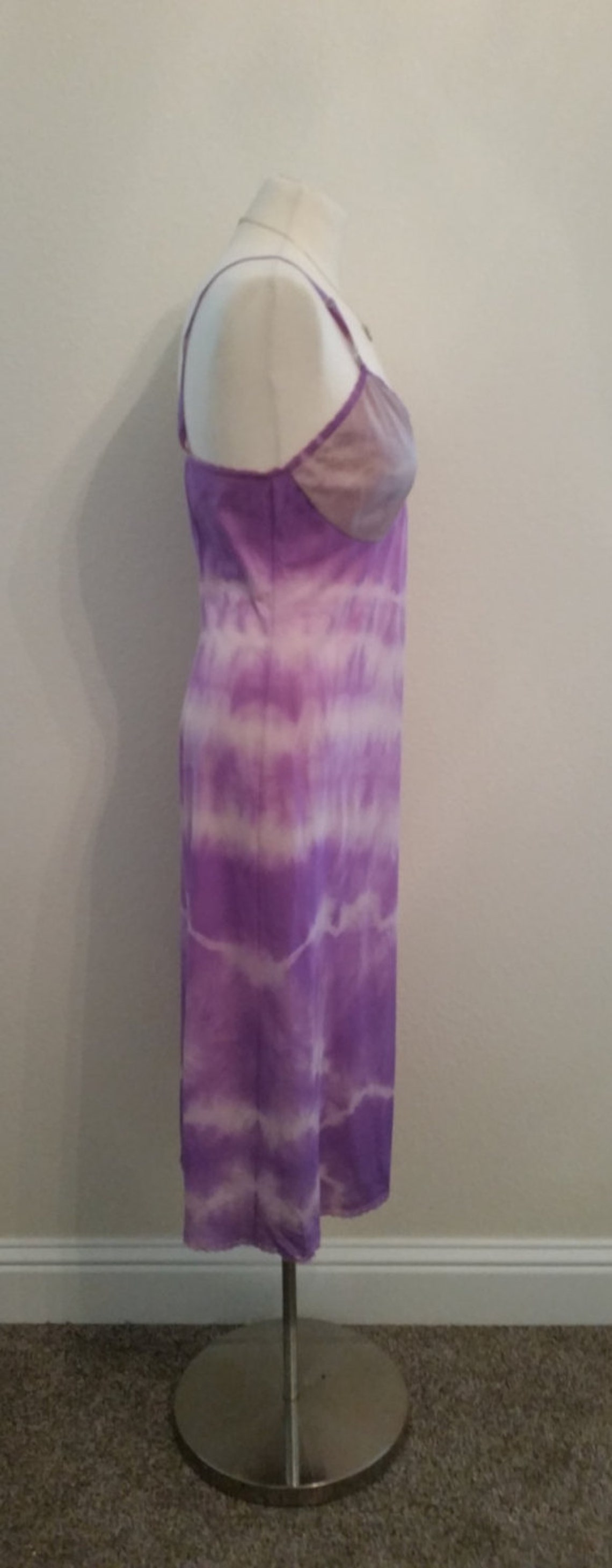 Dye4me Collection Tie Dyed Slip Dress Purples Size - Etsy