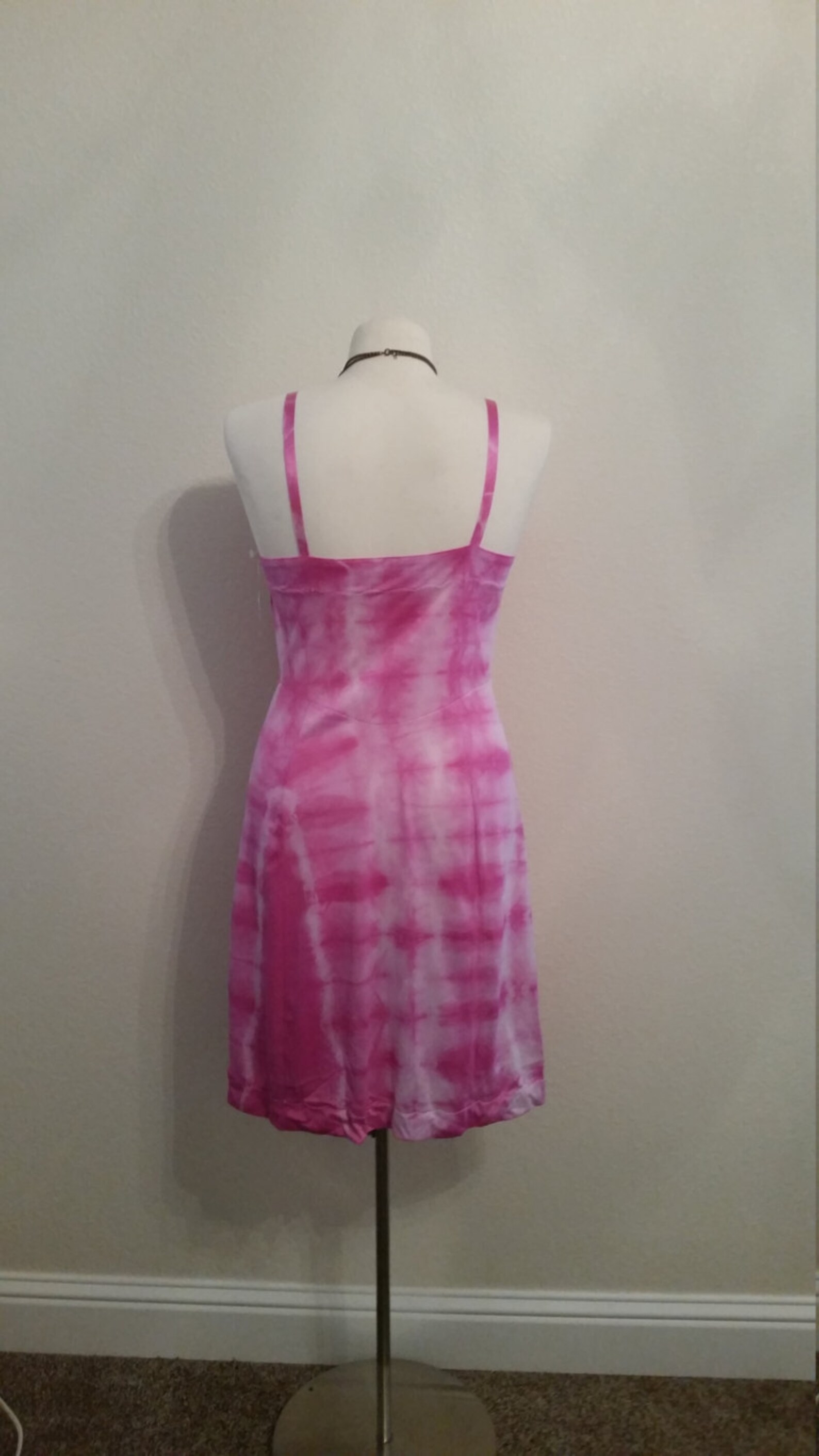 Dye4me Collection Tie Dyed Slip Dress, Pinks, Vintage Slip, Size 34 ...