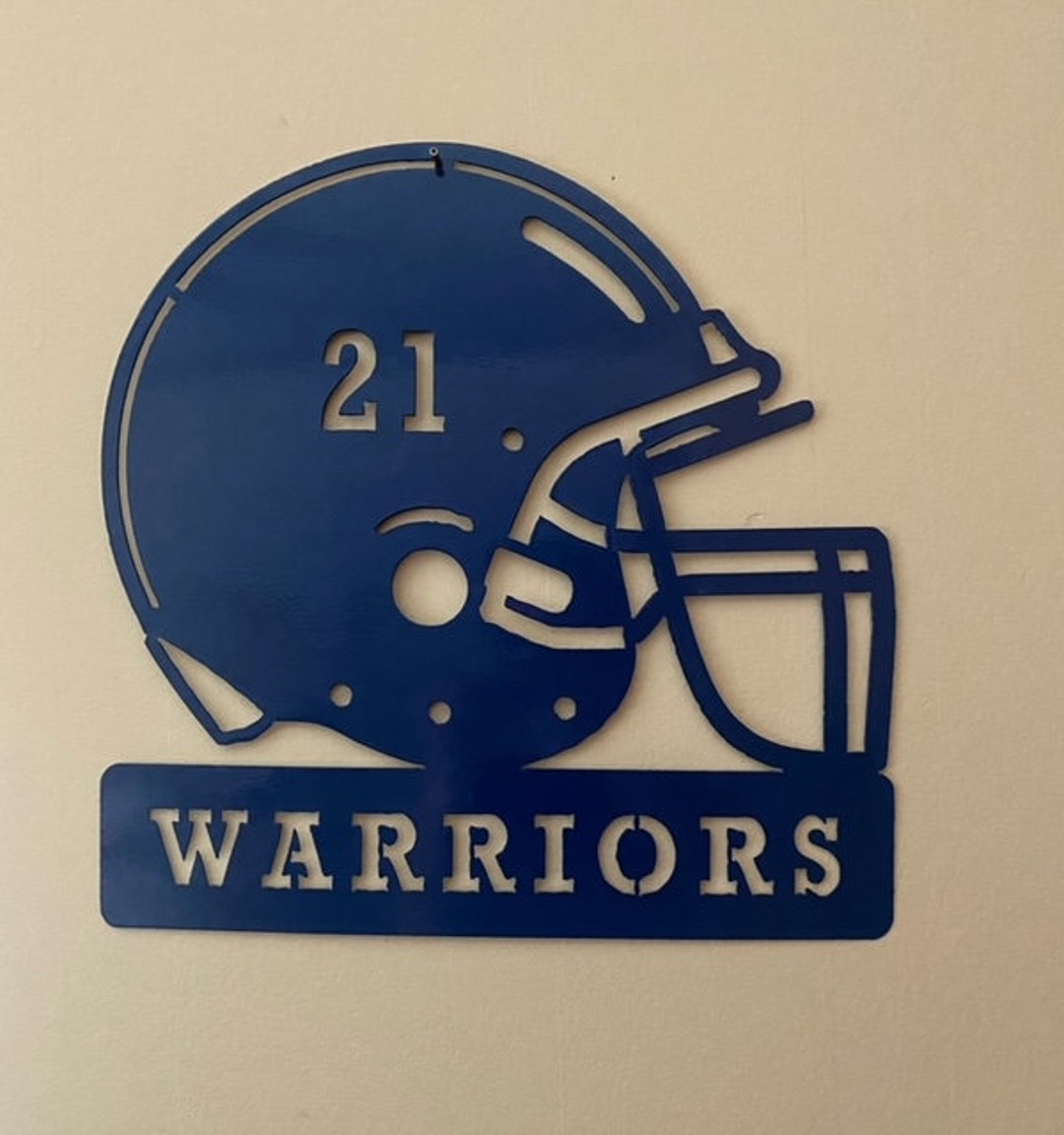 Metal Football Helmet in Your School Colors / Team / Custom Order - Etsy