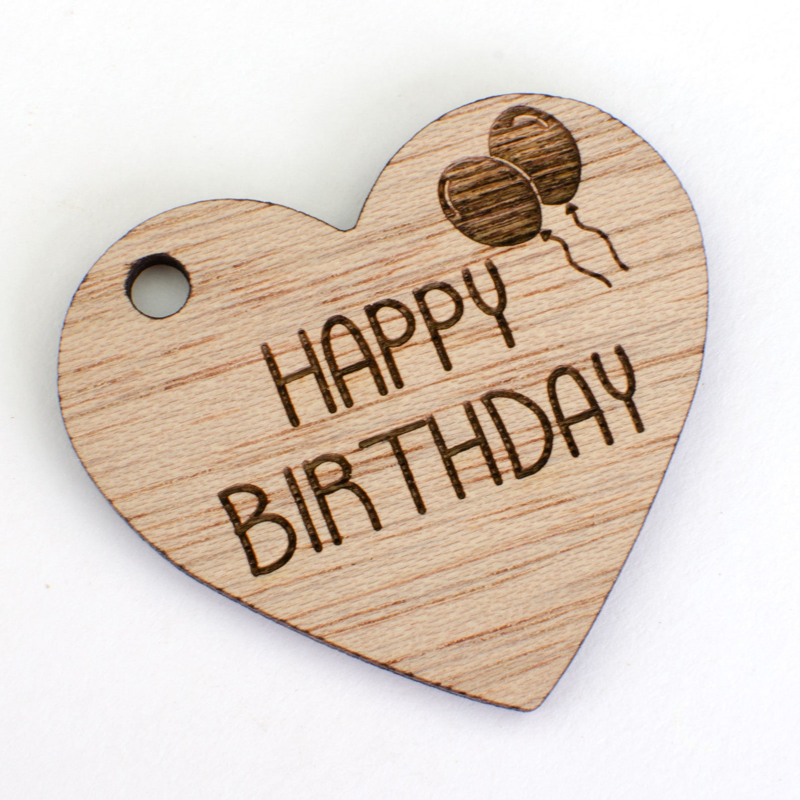 Happy Birthday Wooden Heart Token Little Pocket Hug Miss - Etsy