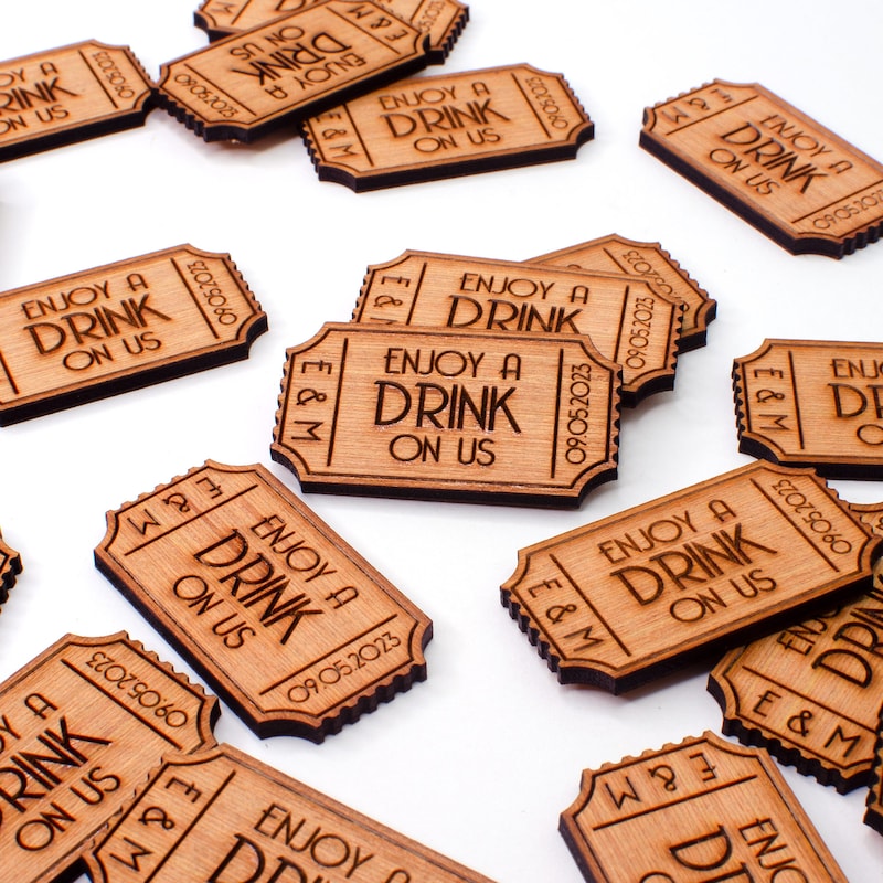 Drink Token Template - Etsy