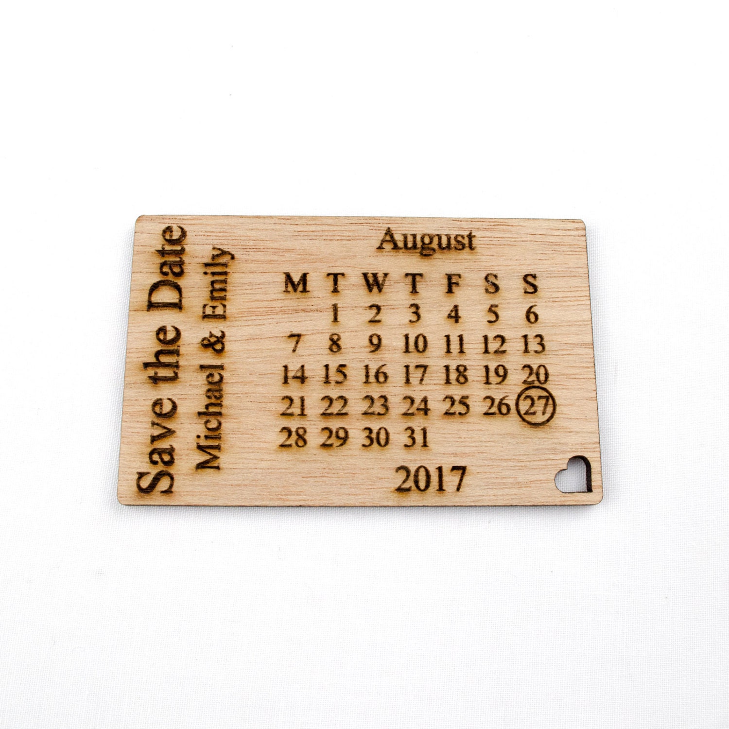 Personalised Wooden Save the Date Fridge Magnets. Ideal Wedding ...