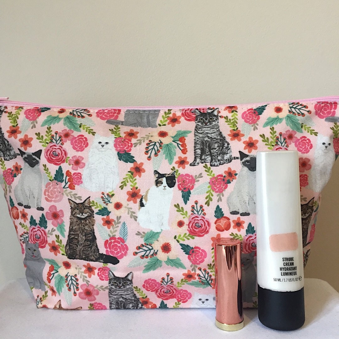 Cat Print Makeup/cosmetic Bag - Etsy