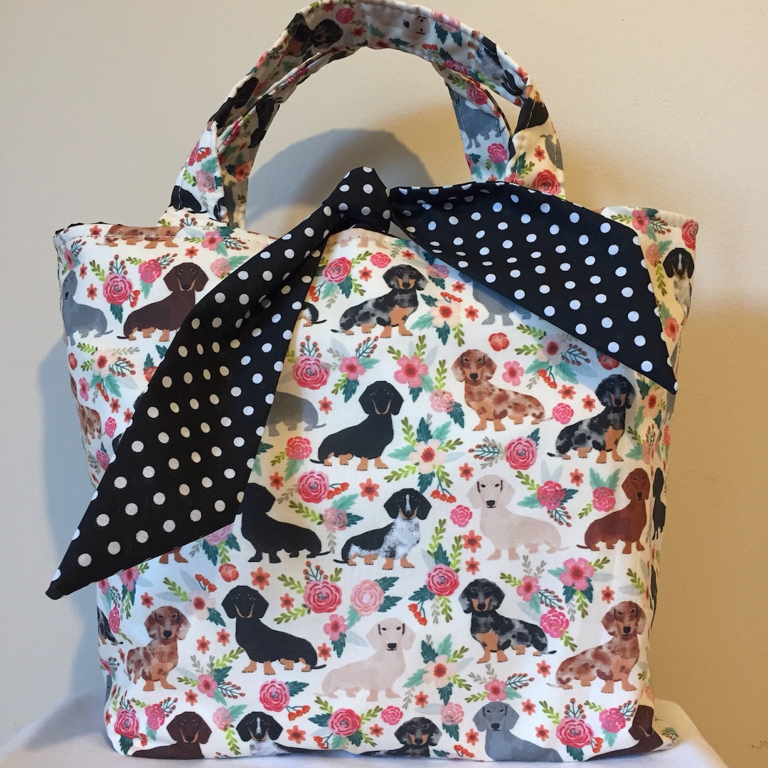Dachshund Dog Print Handbag - Etsy