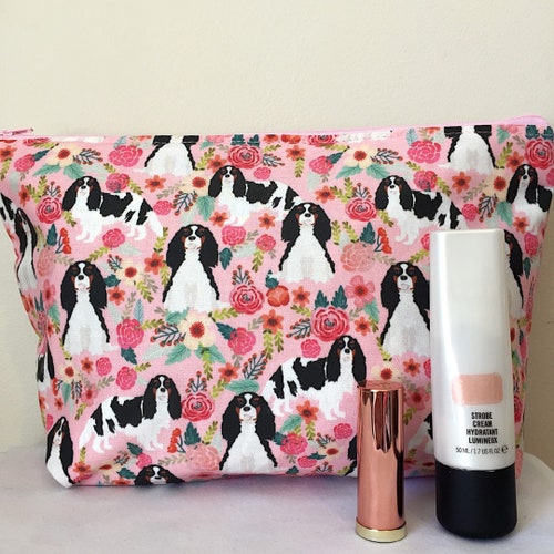 Cavalier King Charles Spaniel Dog Print Makeup/cosmetic Bag - Etsy