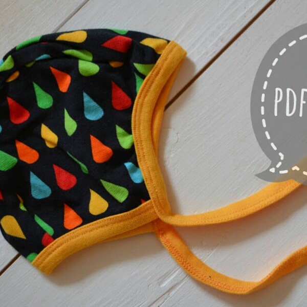 Baby Hat Pattern. Hat With Ties. Pilot Hat PDF. Baby Hat - Etsy Canada