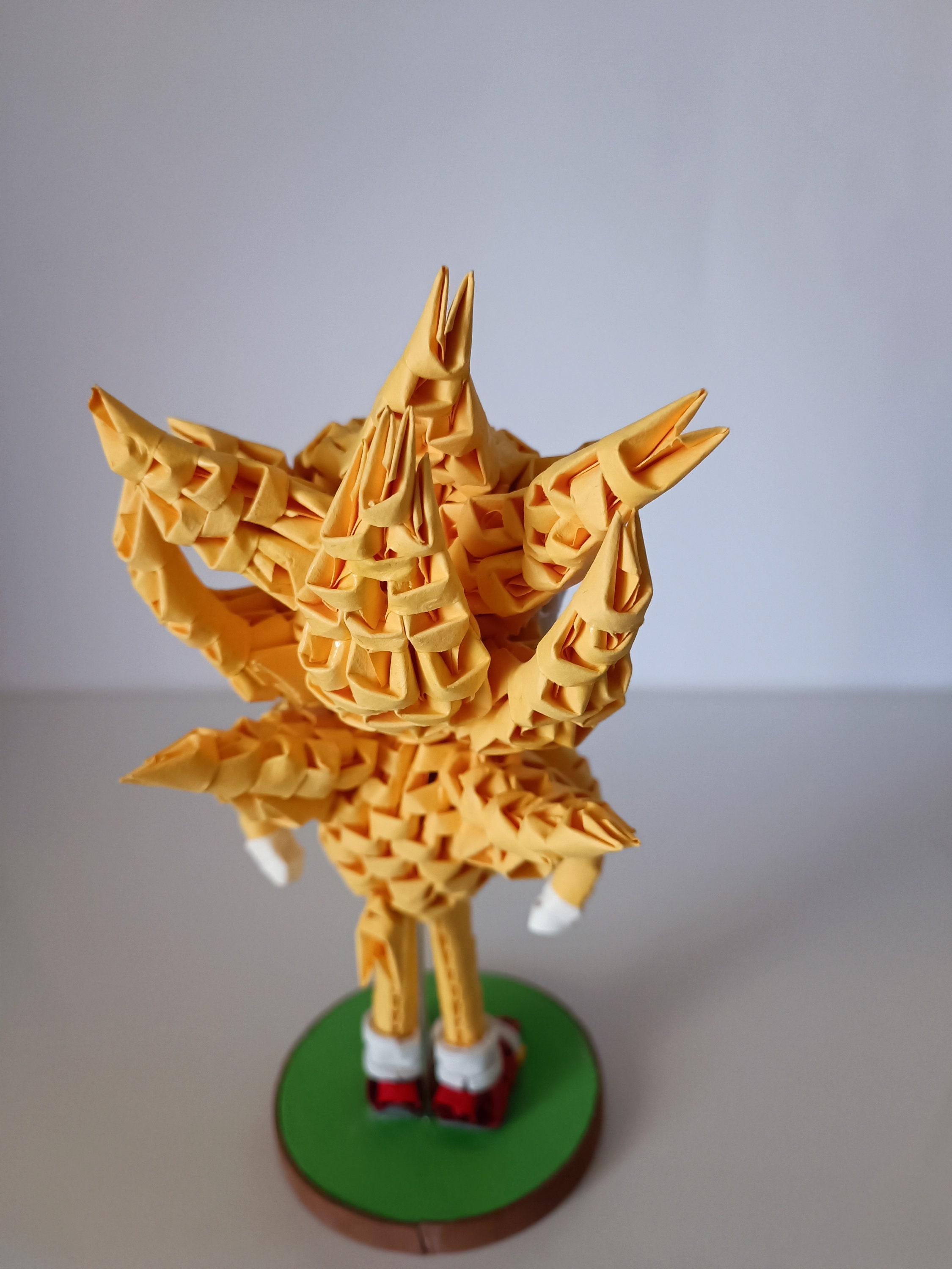 3D Origami Super Sonic - Etsy