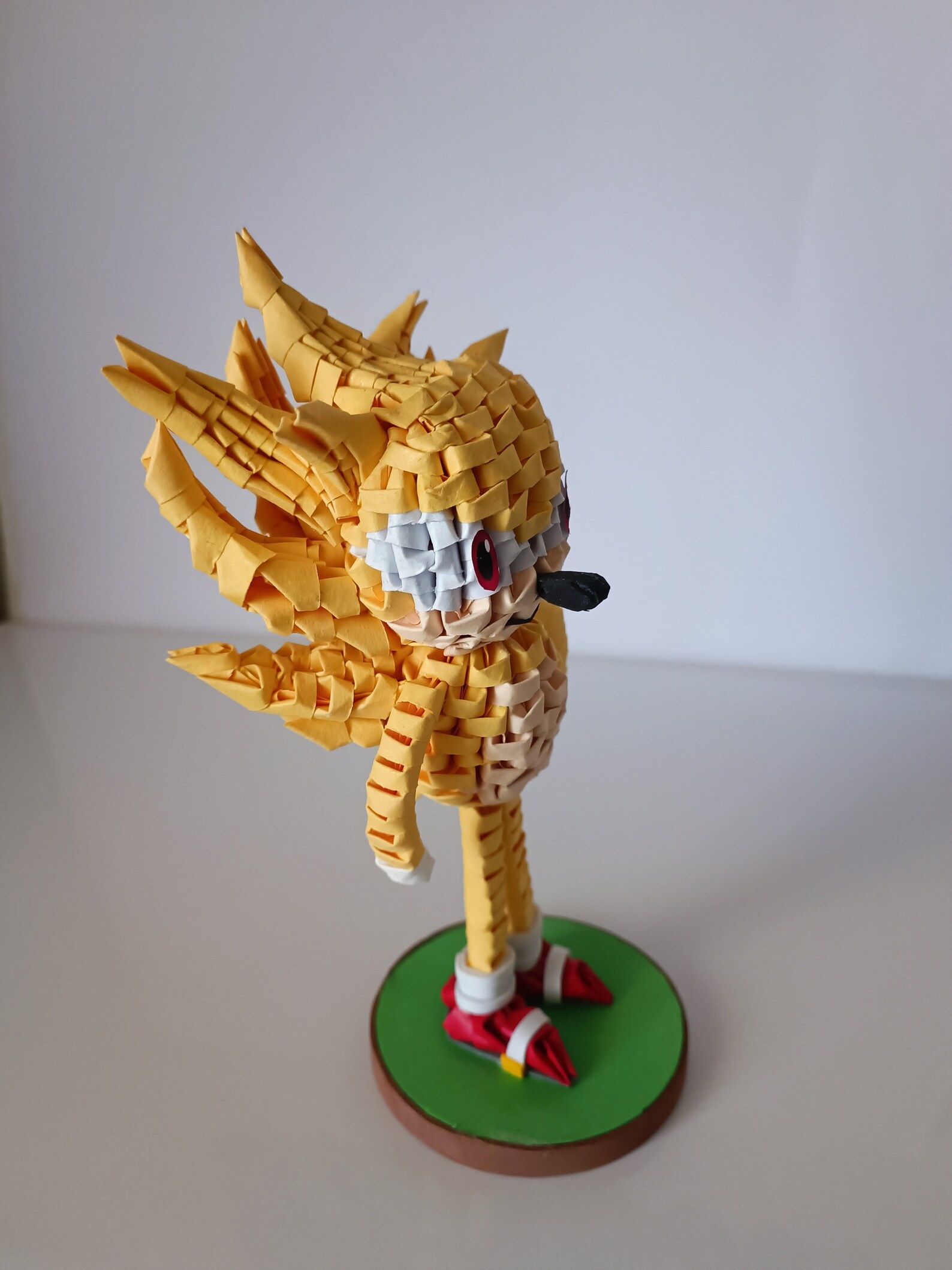 3D Origami Super Sonic - Etsy