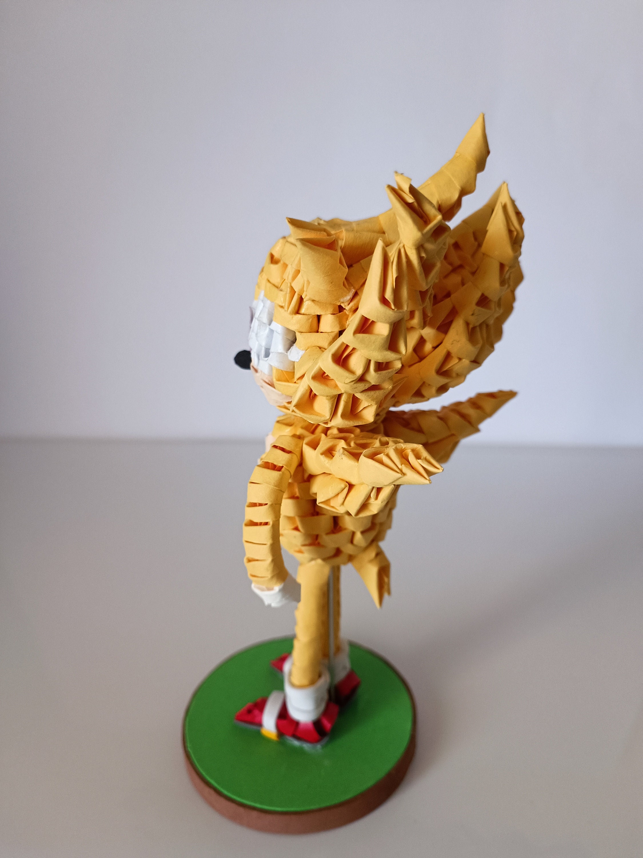 3D Origami Super Sonic - Etsy