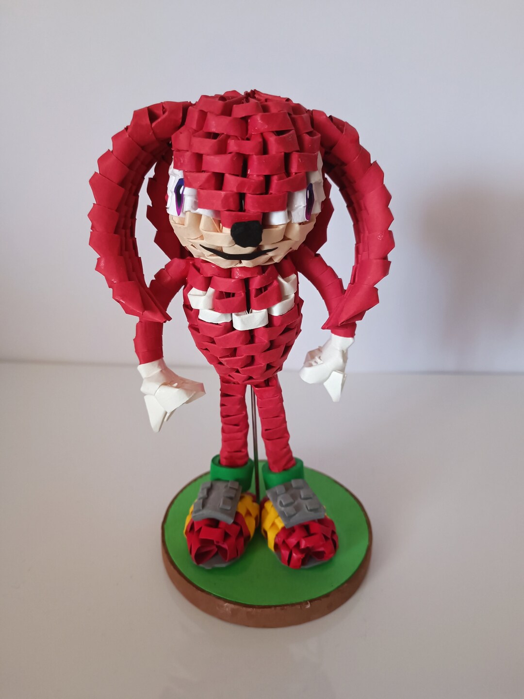 3D Origami Knuckles From Sonic Games/movies - Etsy