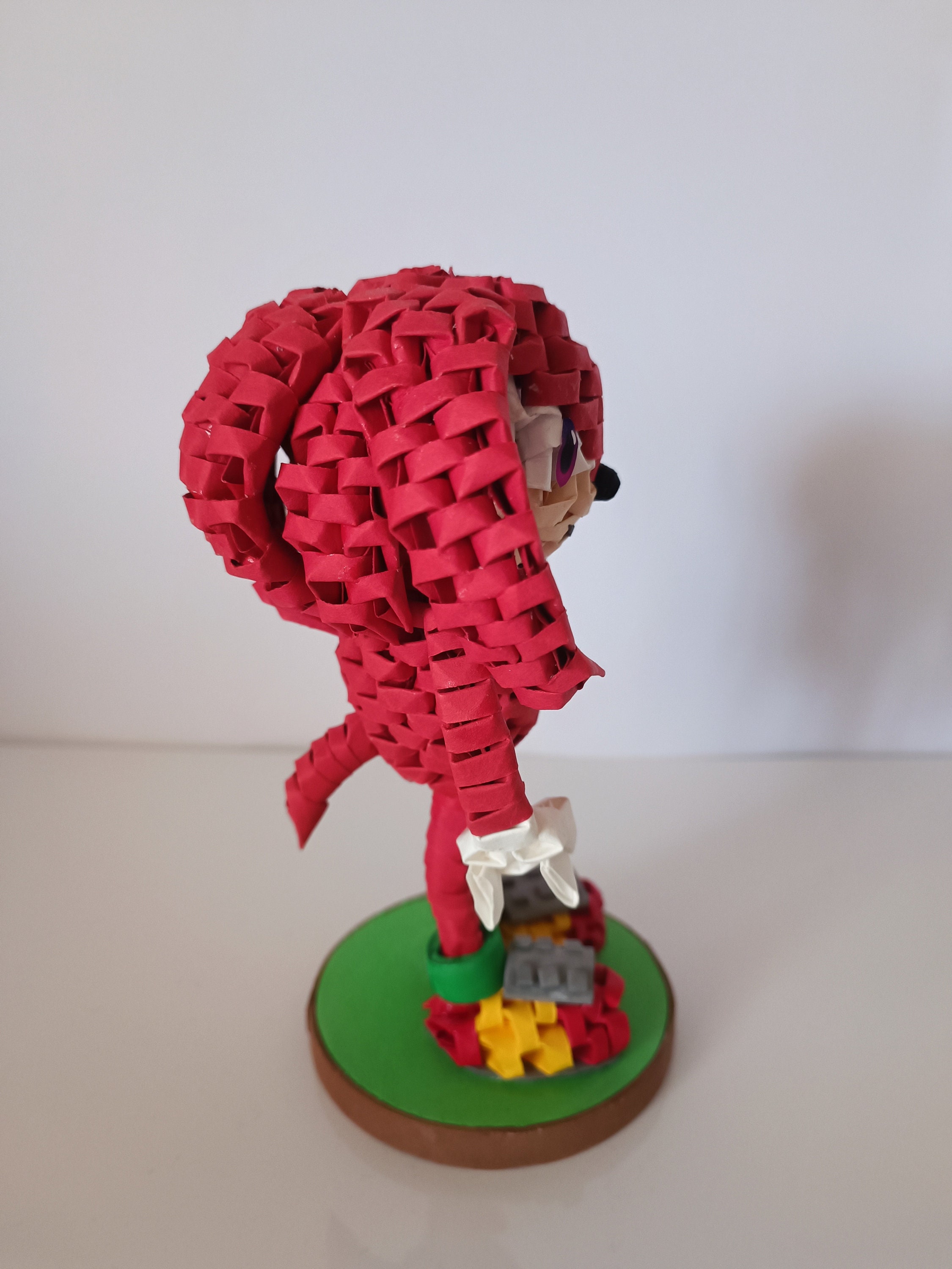 3D Origami Knuckles From Sonic Games/movies - Etsy