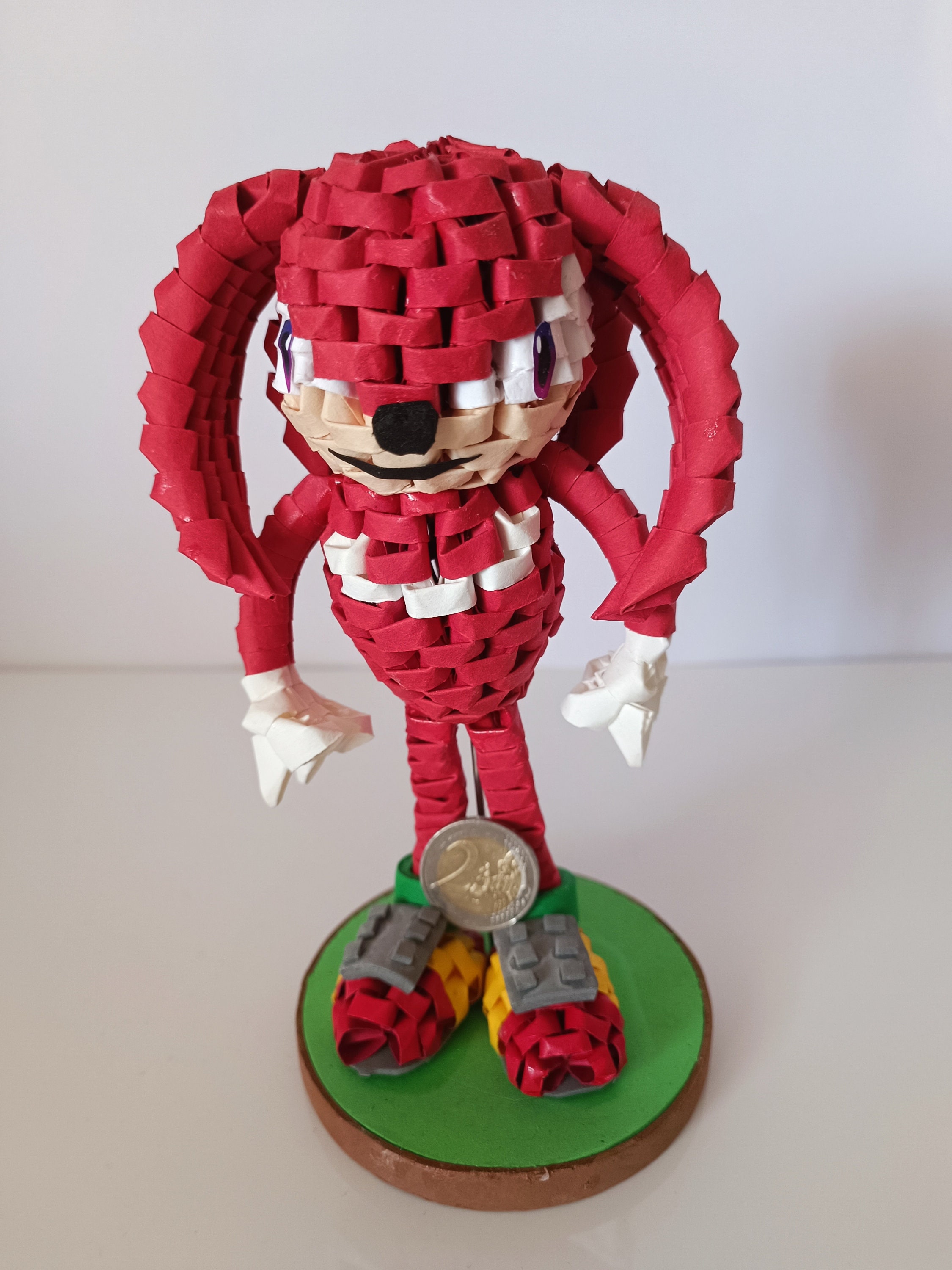 3D Origami Knuckles From Sonic Games/movies - Etsy