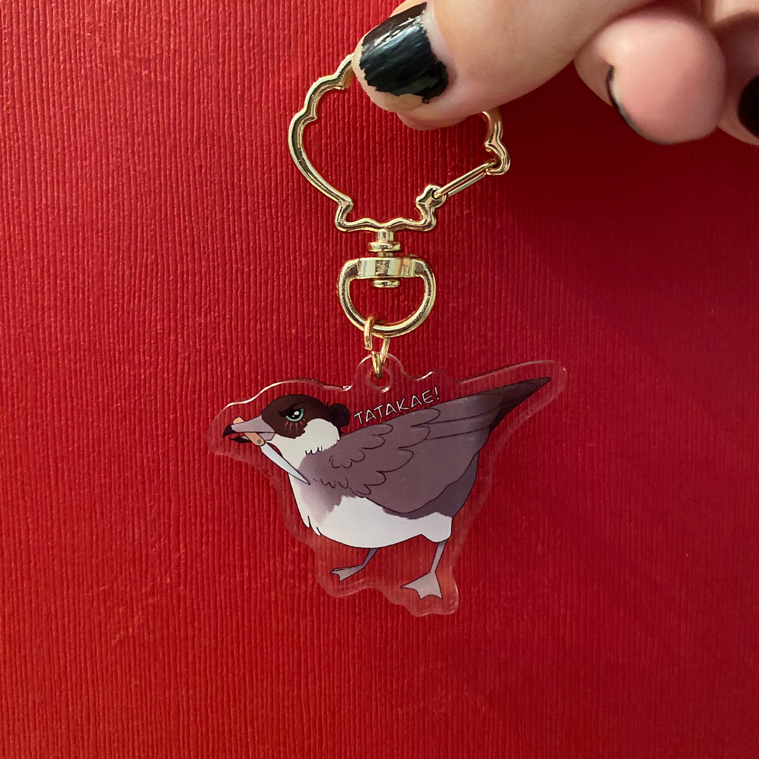 Eren Anime Bird Keychain - Etsy