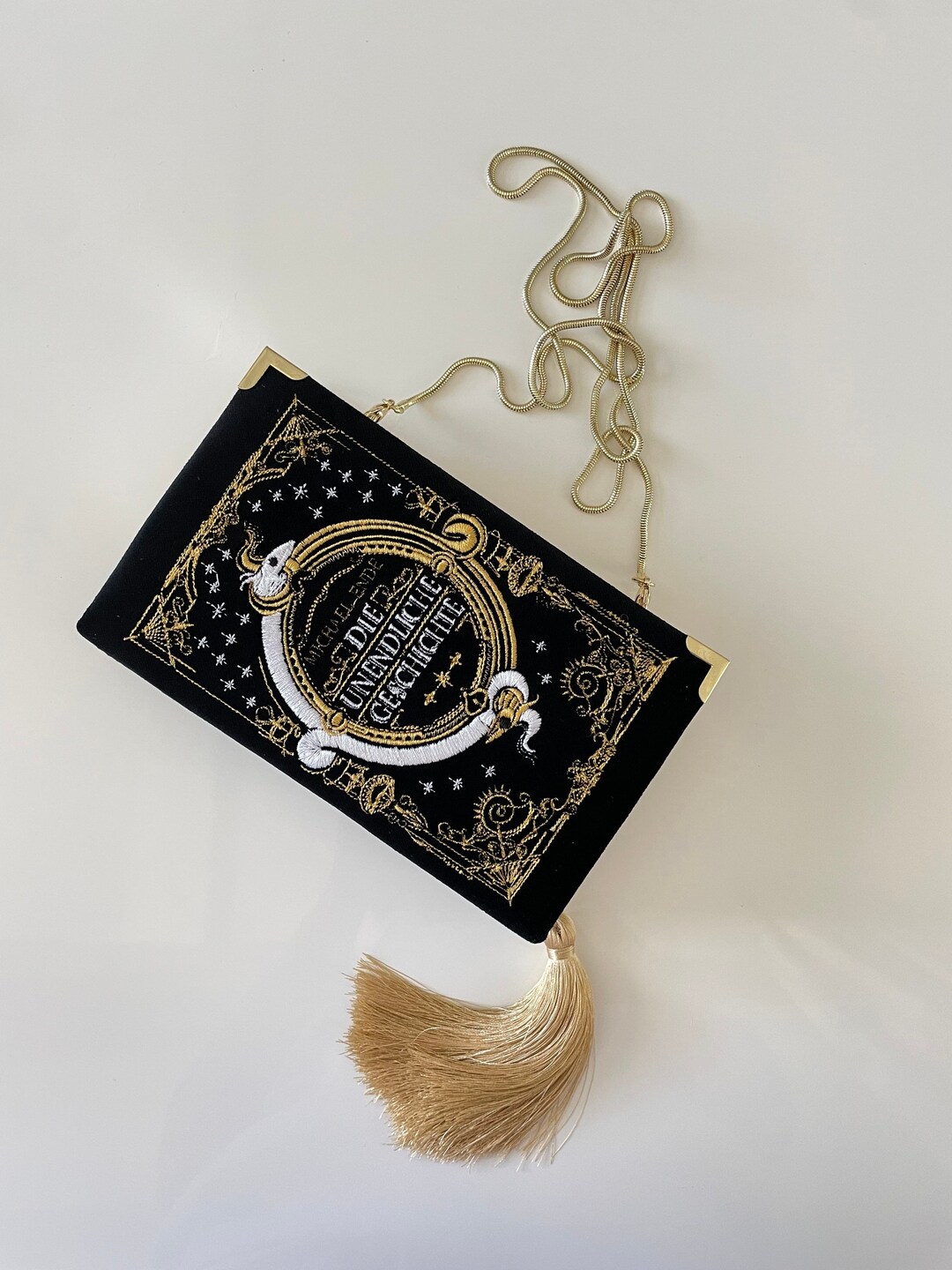 Embroidered Black Velvet Book Bag Clutch Purse Evening Handbag - Etsy