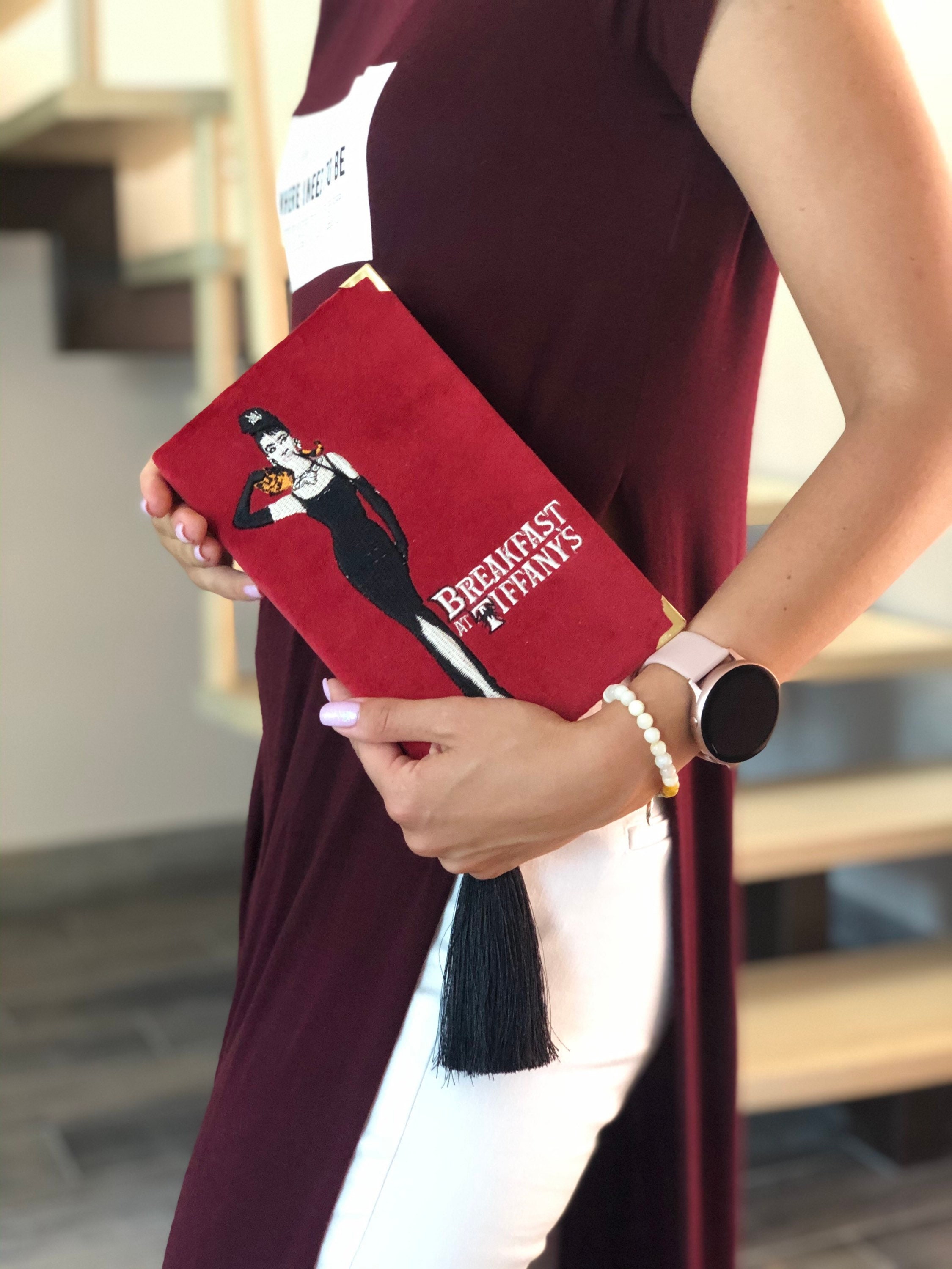 Book Clutch Handbag Purse Bag Embroidery Personalized Gifts - Etsy