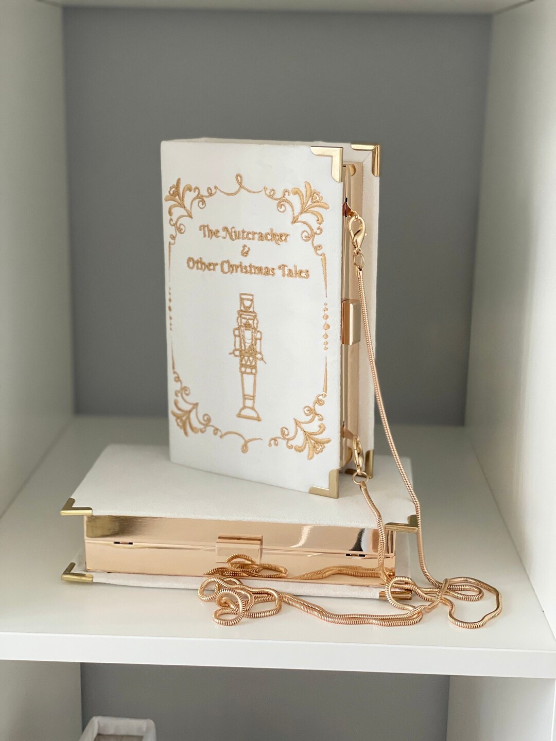 Book Purse the Nutcracker Book Bag, Book Clutch, Novelty Gift, Book ...