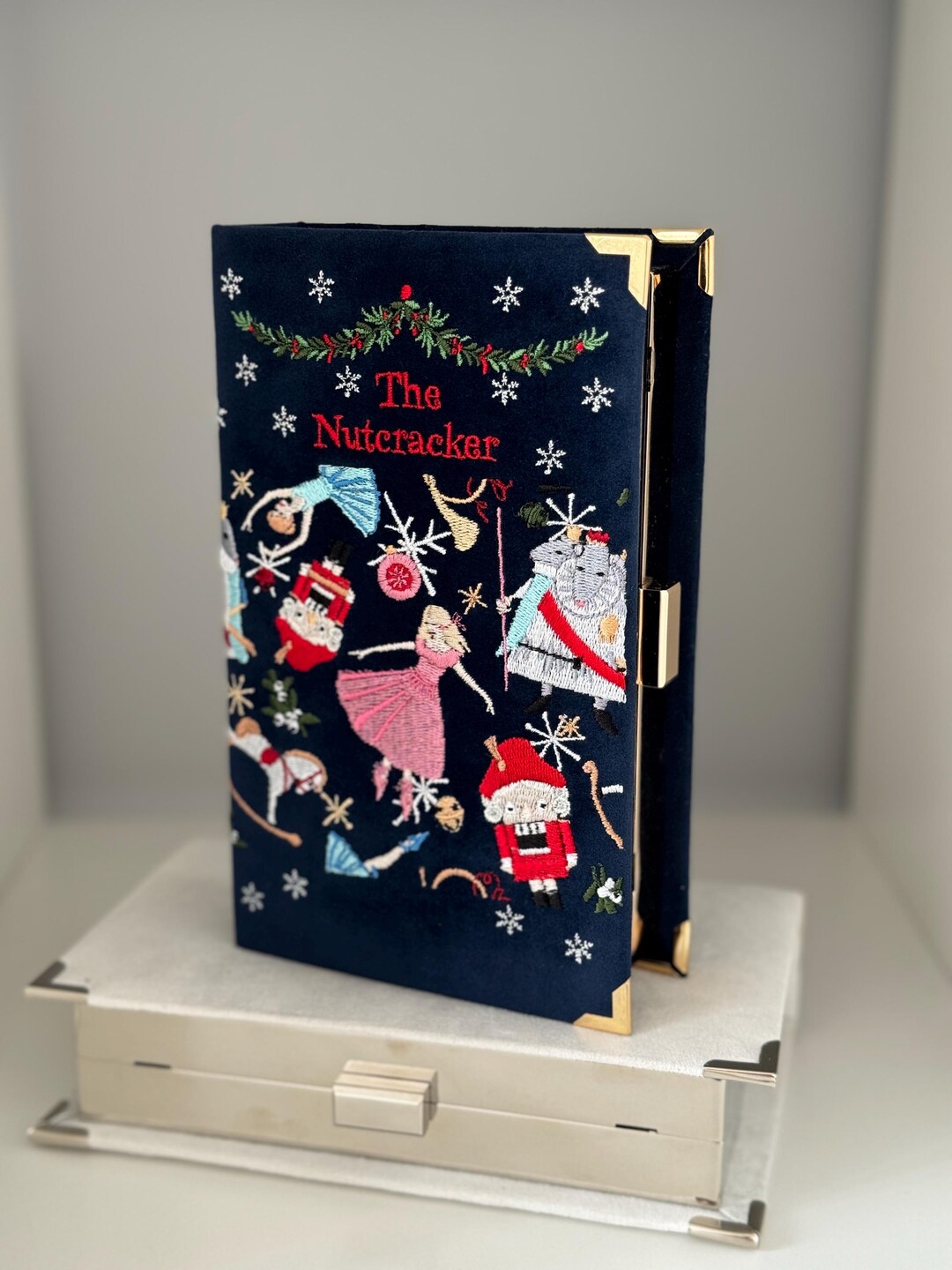 Ready to Ship Book Clutch, Book Purse, the Nutcracker Navy Blue - Etsy