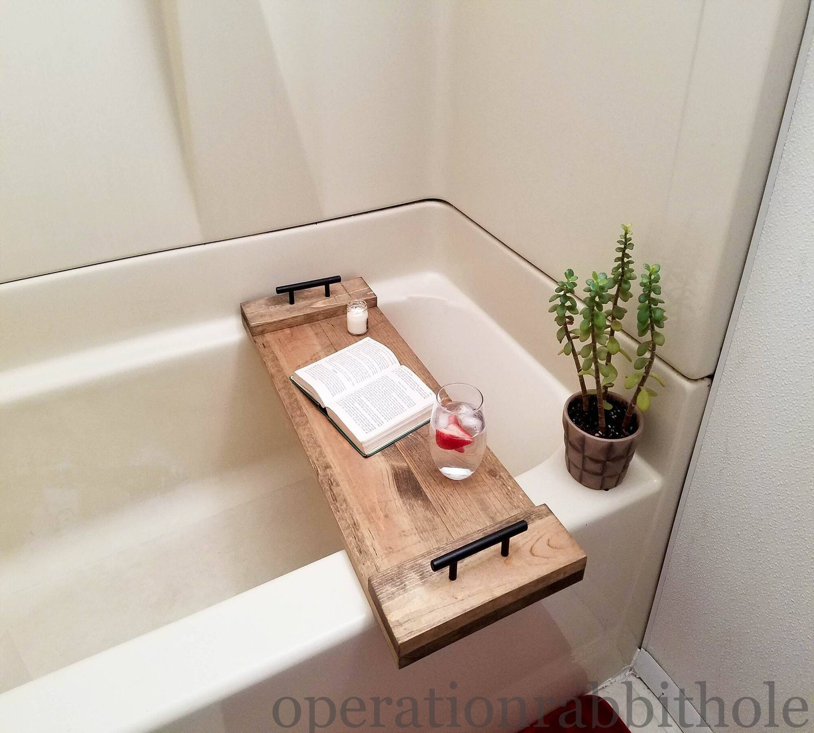 Rustic Bath Tray for Tub Add Style and Functionality to Your - Etsy