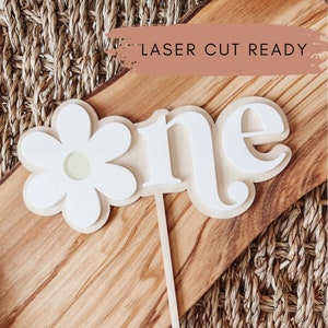 Daisy One Topper Laser Cut File, Daisy Topper Glowforge, Daisy Topper ...