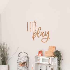Playroom Sign, Playroom Decor, Let's Play Wall Decor, Nursery Wall ...