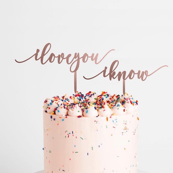 I Love You I Know - Etsy