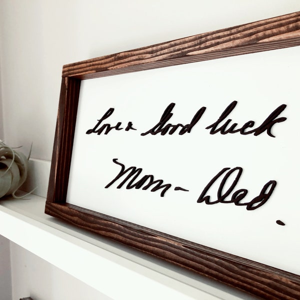 Custom Handwriting Sign - Etsy