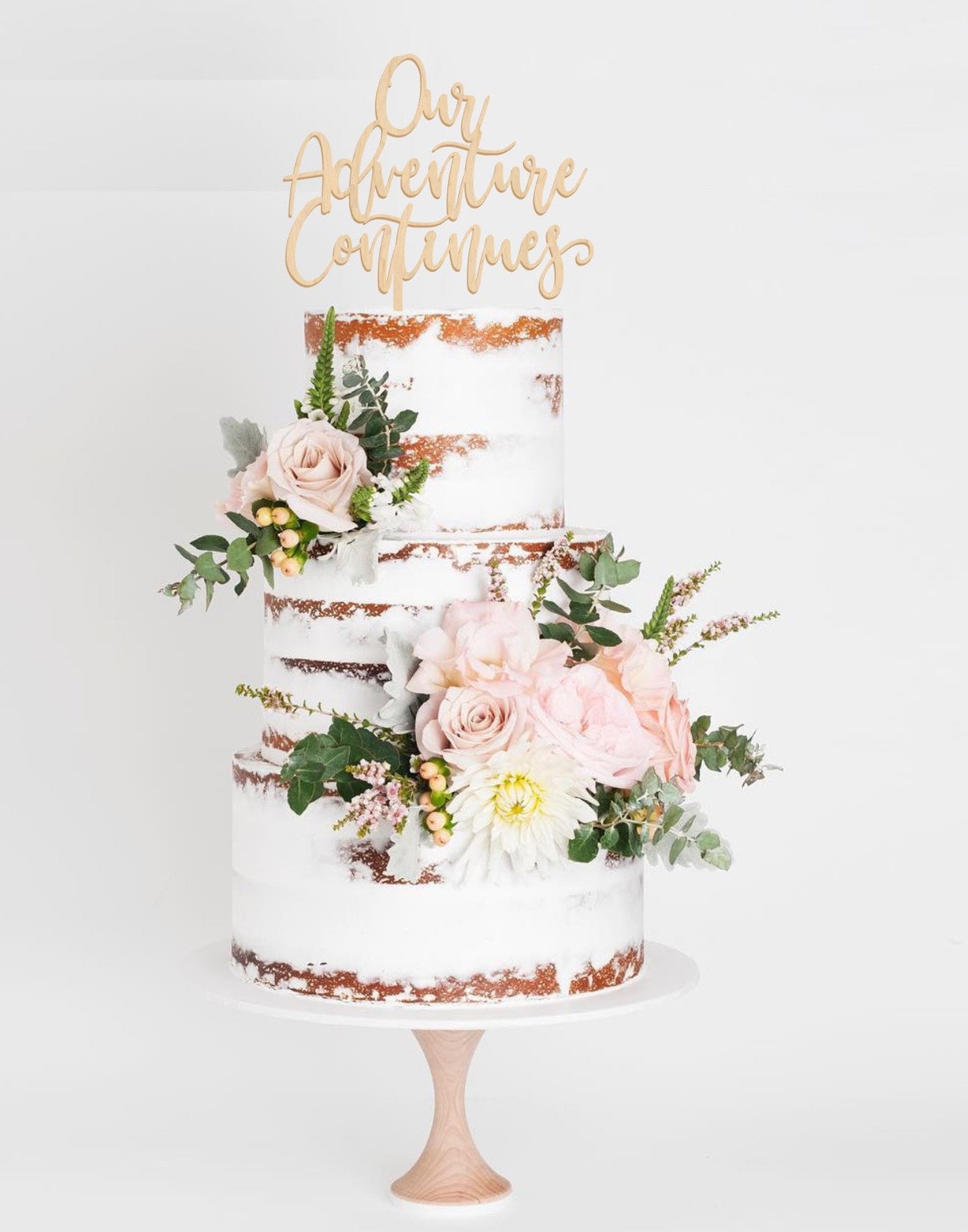 Our Adventure Continues Cake Topper Wedding Cake Topper - Etsy